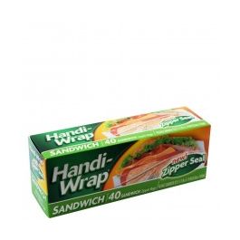 HANDI WRAP BAGS SANDWICH ZIP 40s