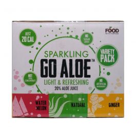 Food With Purpose GO ALOE Sparkling Aloe Beverage in Assorted Flavors ...